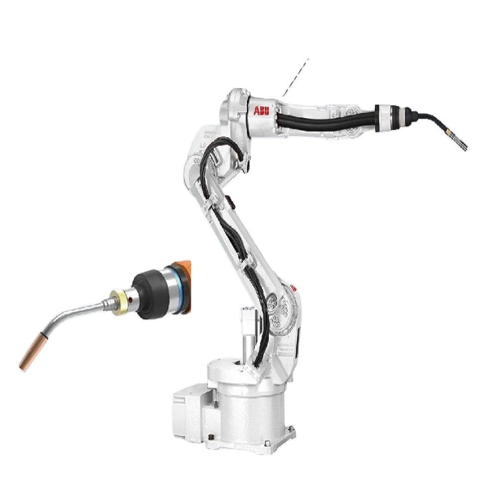 Megmentの溶接工が付いている工業用ロボットの腕ABB IRB 1520ID 6の軸線のロボット産業溶接ロボット